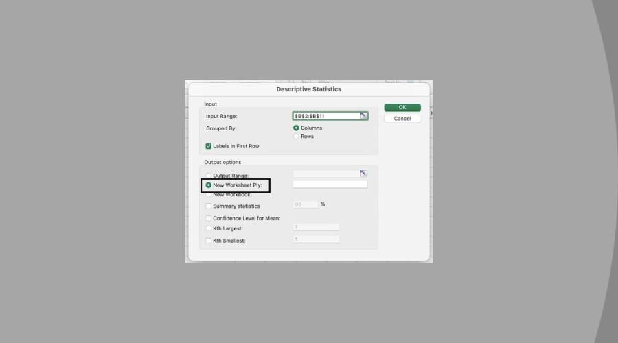 Descriptive Statistics in Excel - How to Guide