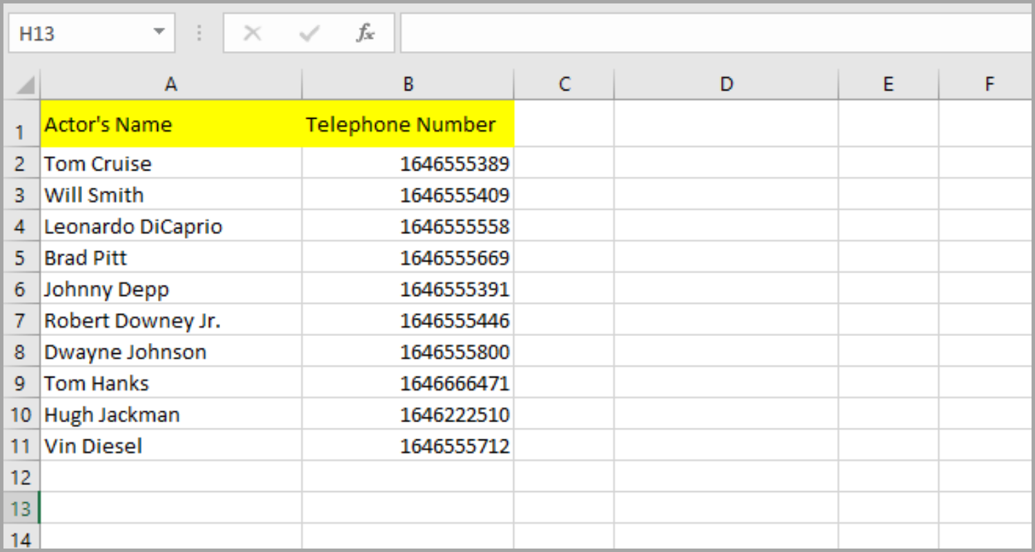 Formatting Phone Numbers In Excel