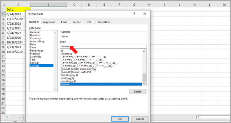 Convert Month Number into Month Name in Excel [Convert Date]