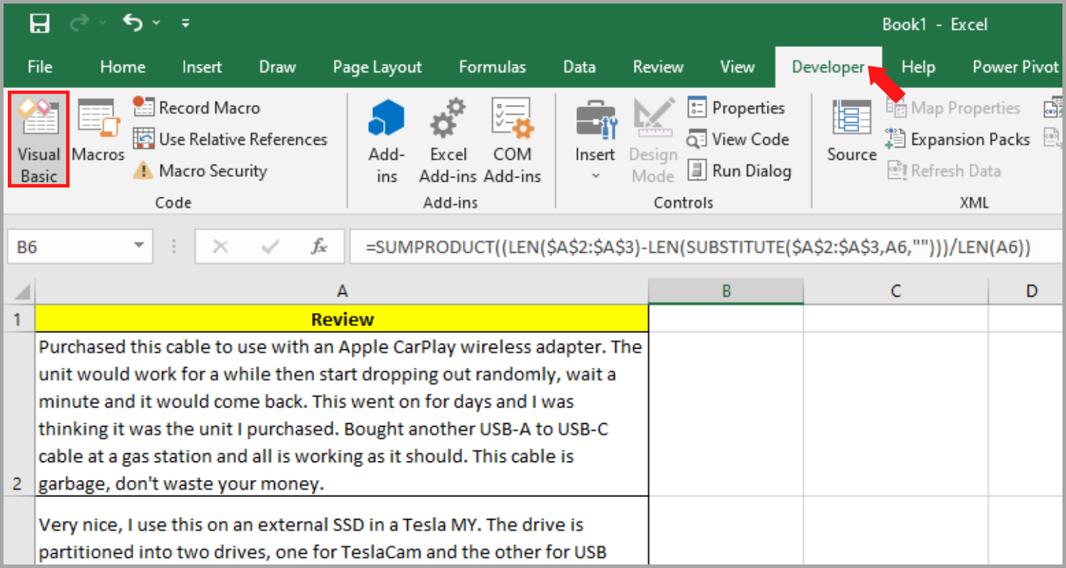 How to Count The Repetition of a Word/s in Excel - [ 3 Ways! ]