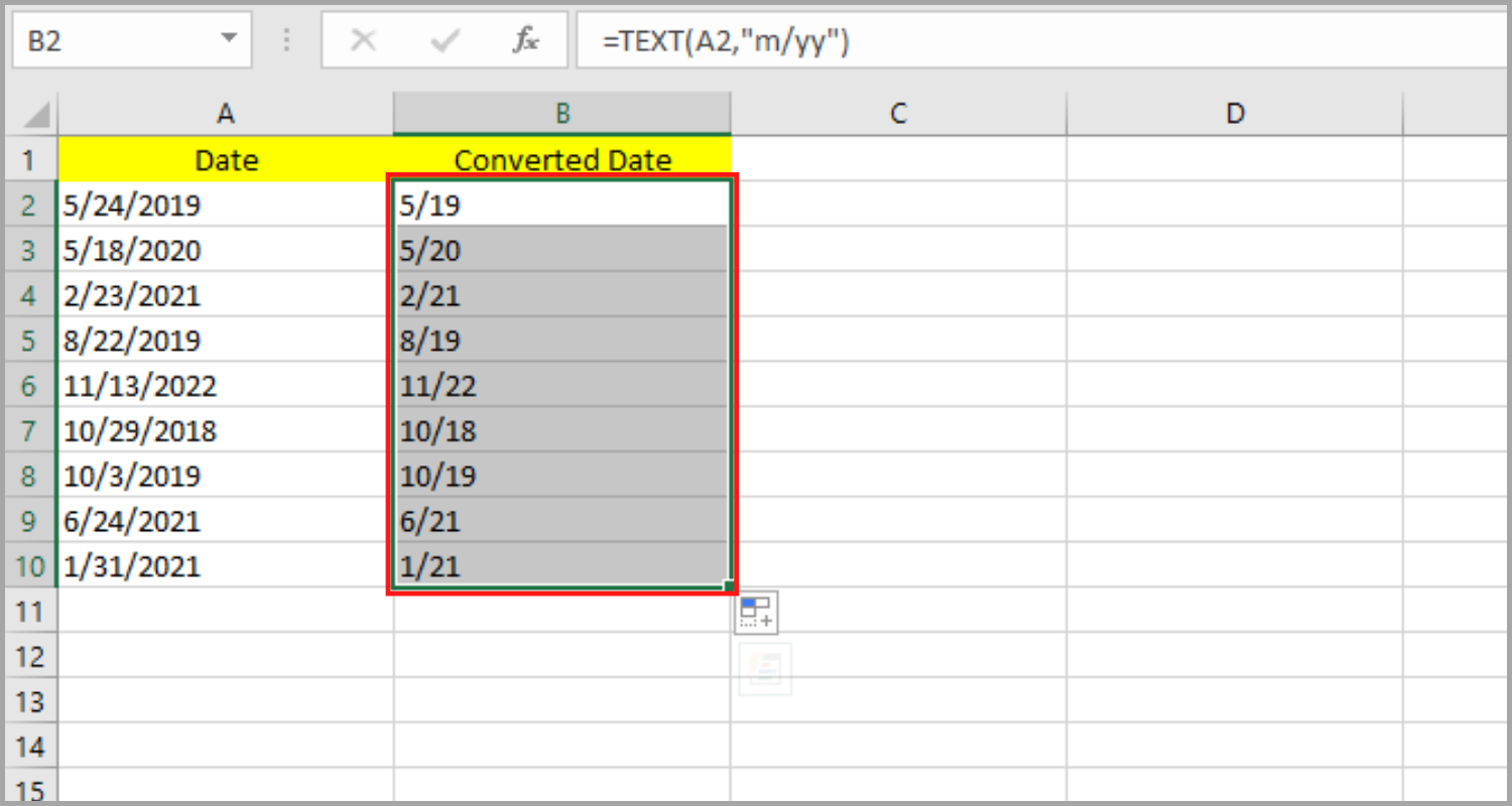 How To Convert Dates To Months And or Years In Spreadsheet