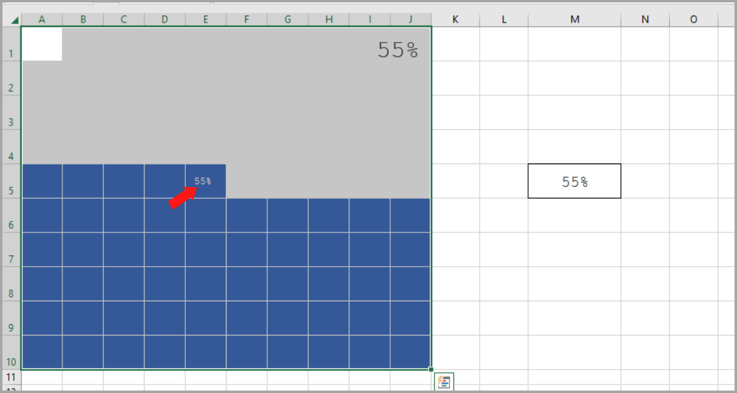 Creating A Waffle Chart In Excel
