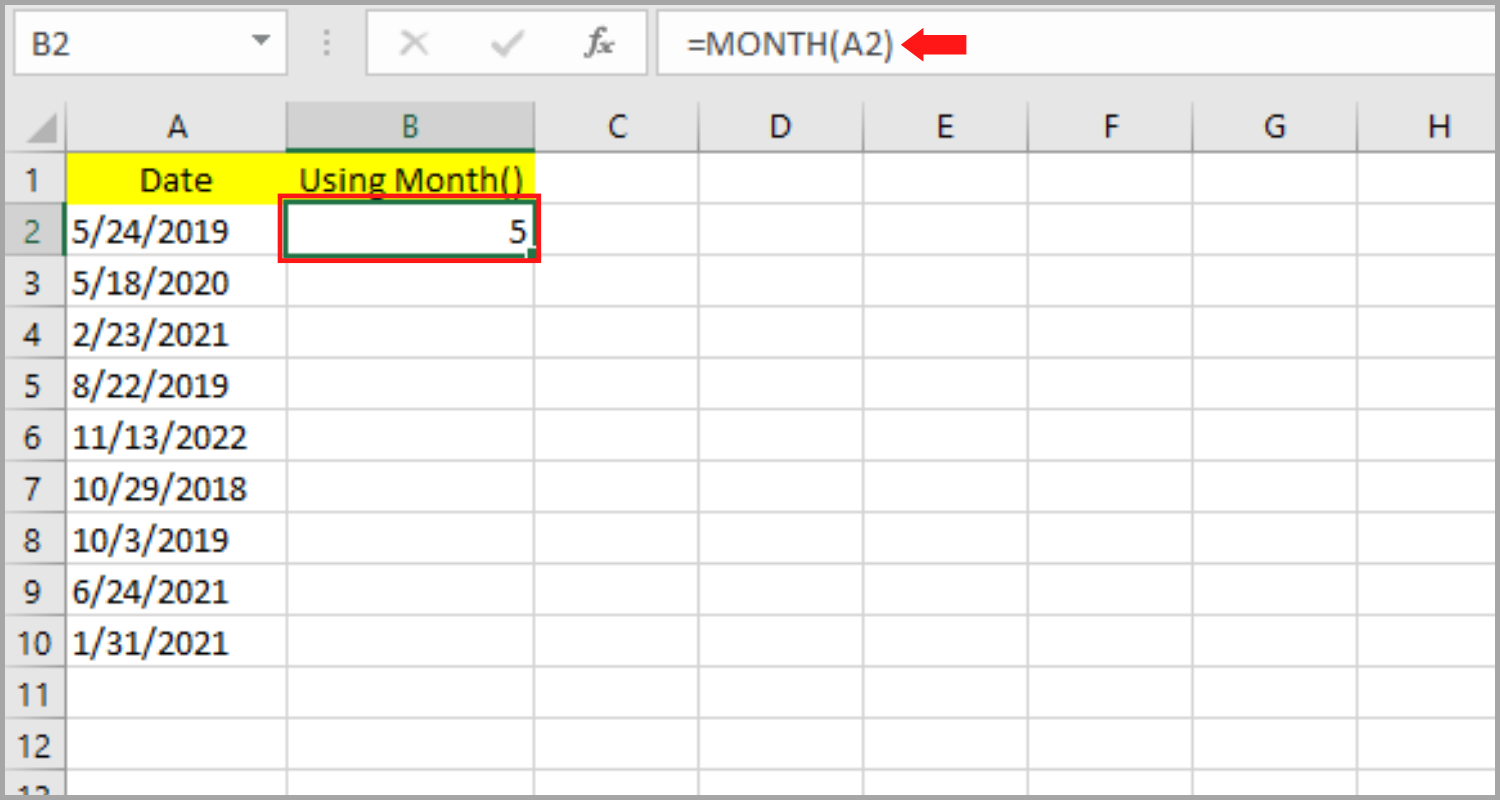 How To Convert Dates To Months And or Years In Spreadsheet