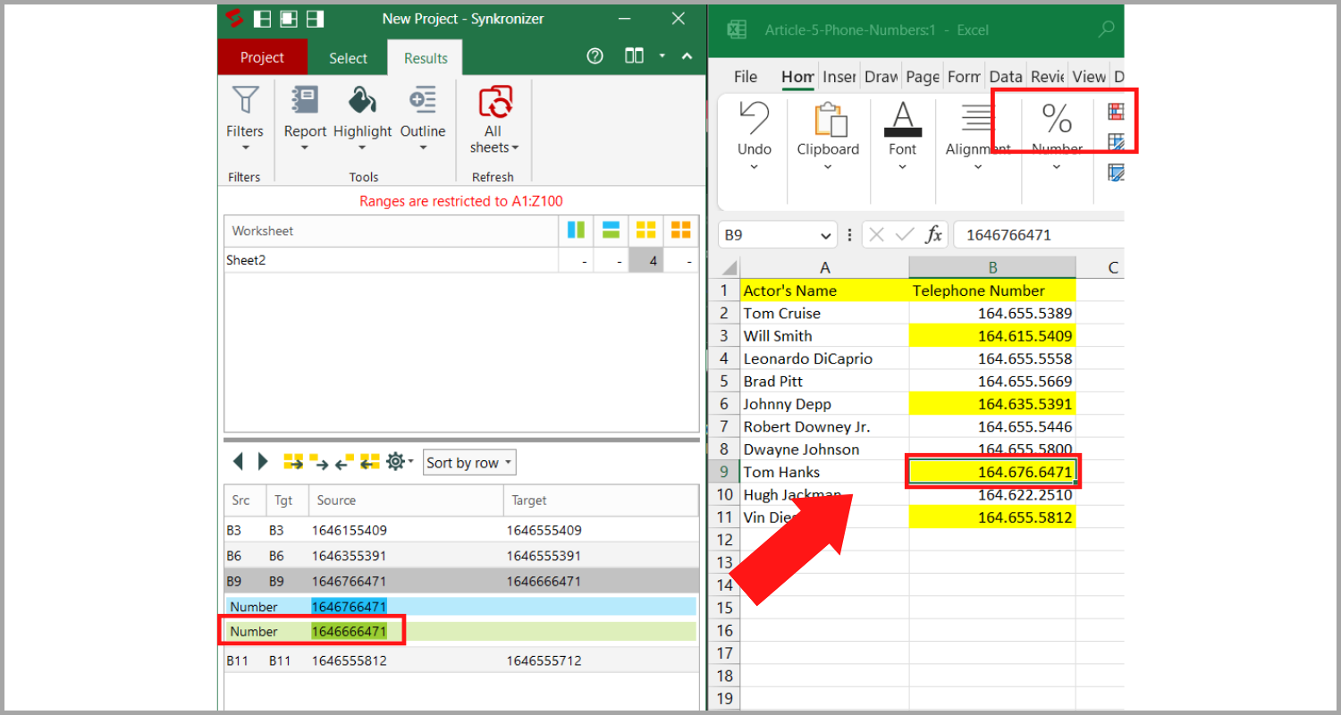 Comparing Two Excel Documents to Identify Differences