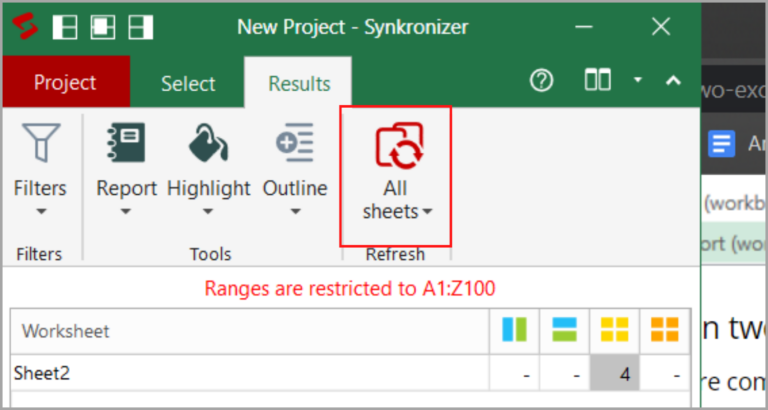 Comparing Two Excel Documents to Identify Differences