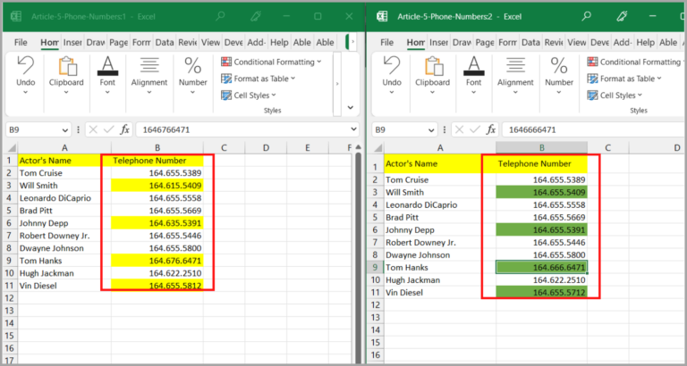 Comparing Two Excel Documents To Identify Differences