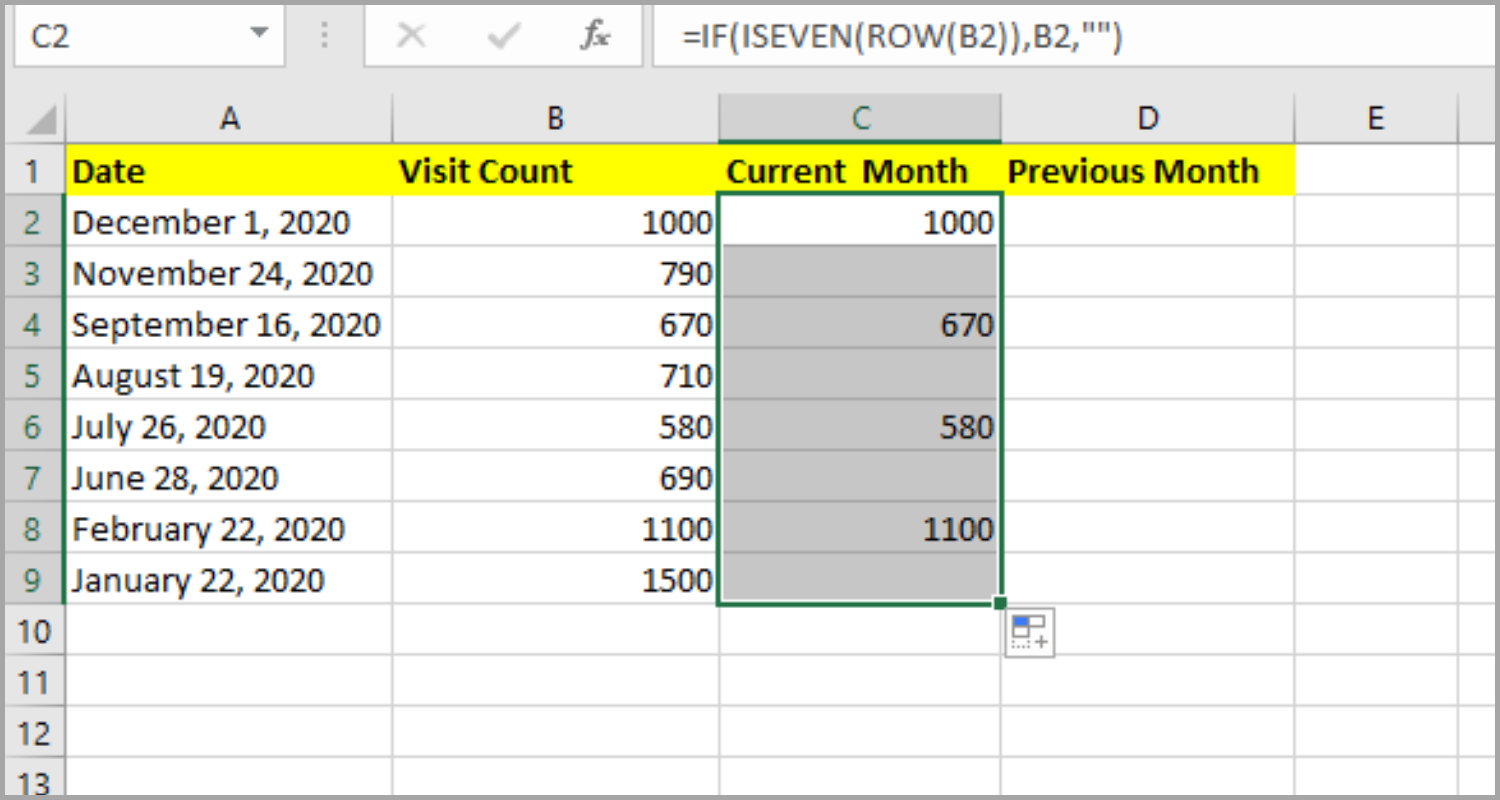 Shift Alternate Rows to Columns in Excel - [Comprehensive Guide]