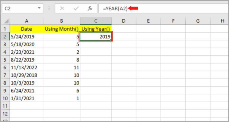 How to Convert Dates to Months and/or Years in Spreadsheet