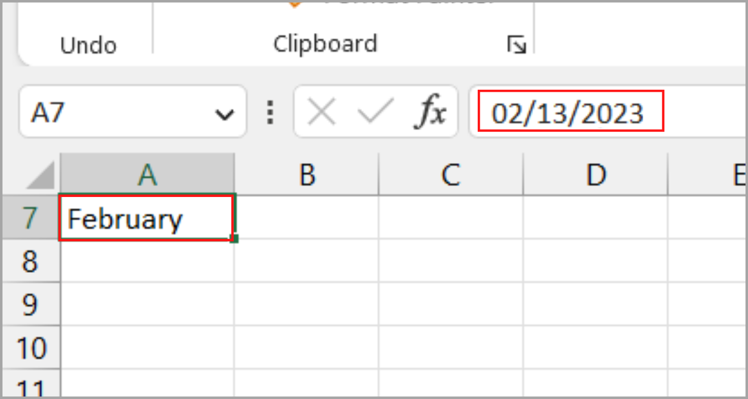 Extract Month Names from Dates in Excel - [Simple Methods]
