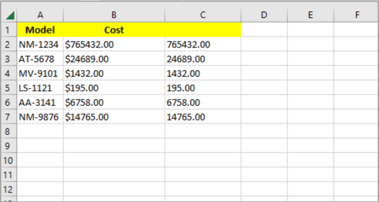 Remove Dollar Signs in Excel - [ 4 Different Methods to Delete $]