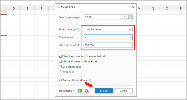 How to Consolidate or Merge Excel Rows While Retaining Data
