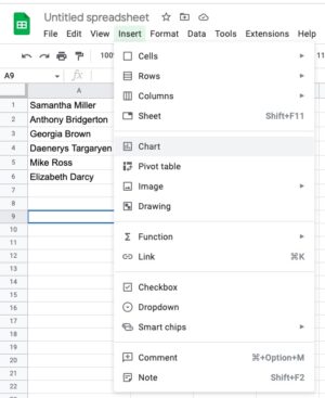 Labeling Legends in Google Sheets
