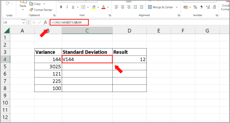 Adding the Square Root Symbol in Excel - 5 Simple Methods