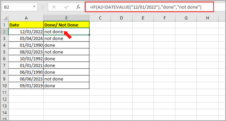 How to Use the IF Function with Dates in Microsoft Excel
