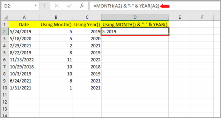 How to Convert Dates to Months and/or Years in Spreadsheet