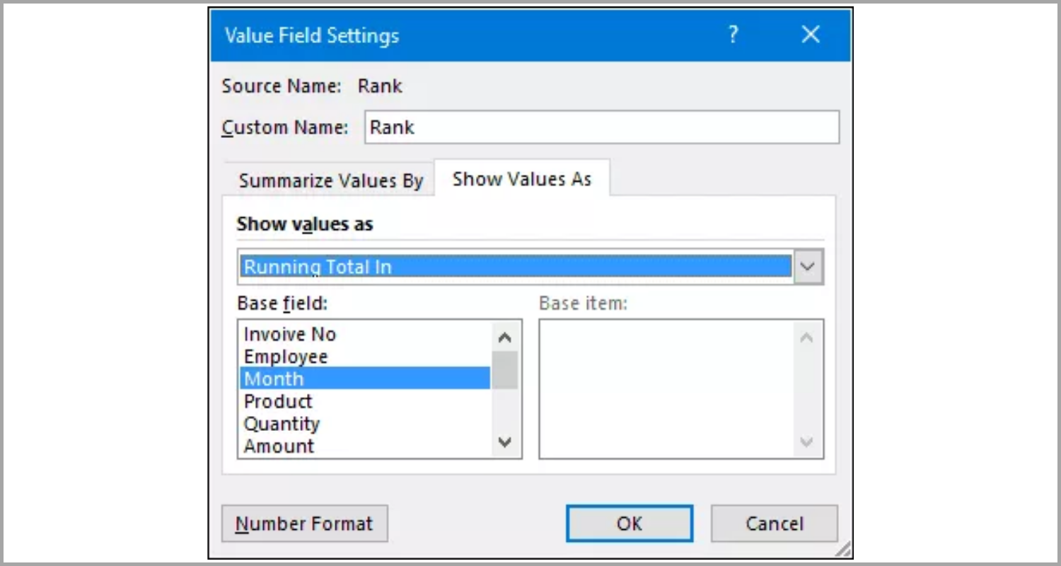 Adding Ranks to Pivot Tables in Excel