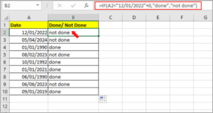 How to Use the IF Function with Dates in Microsoft Excel