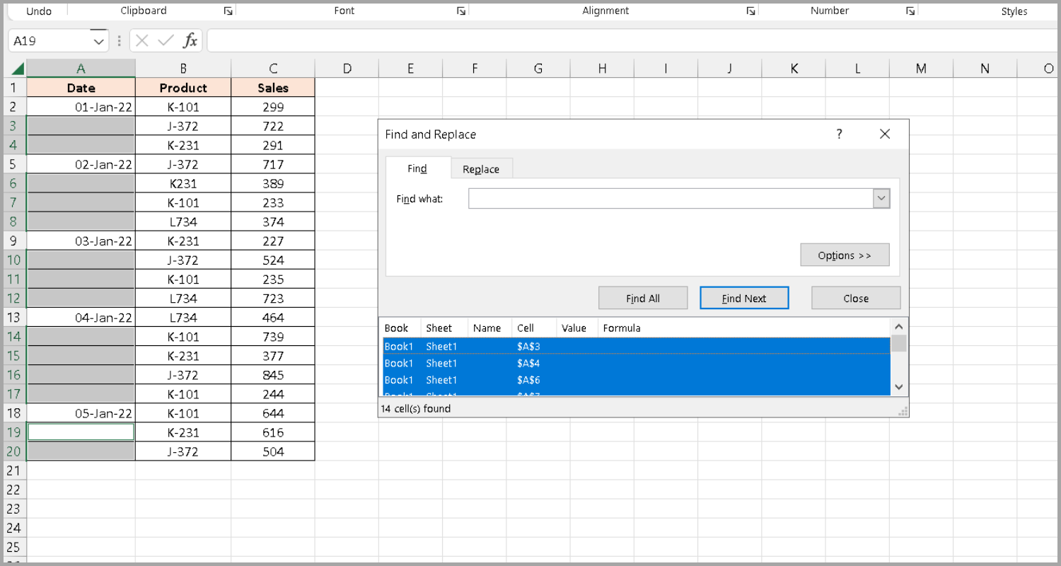 Methods for Populating Blank Cells with the Value Above in Excel