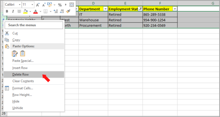 Deleting Filtered Rows With Without VBA In Microsoft Excel