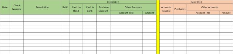 Cash Disbursements Journal - FundsNet