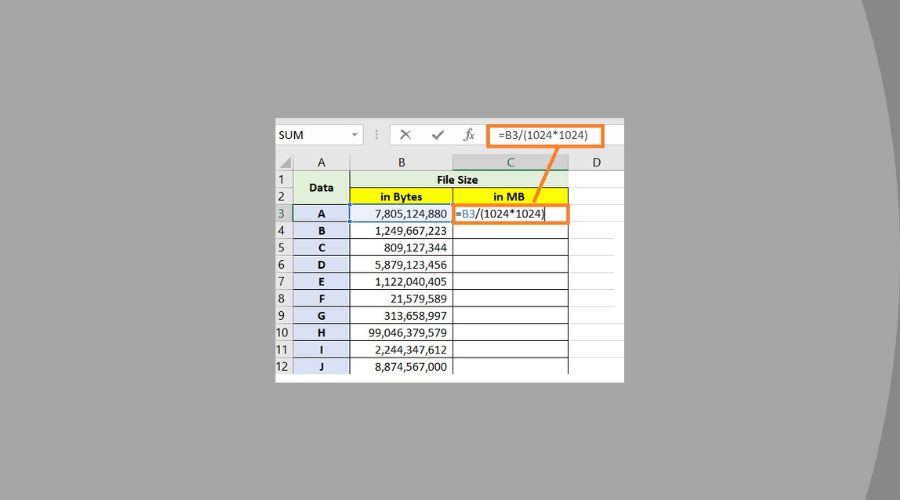 How To Convert Bytes To MB Or GB In Excel Easy To Follow 