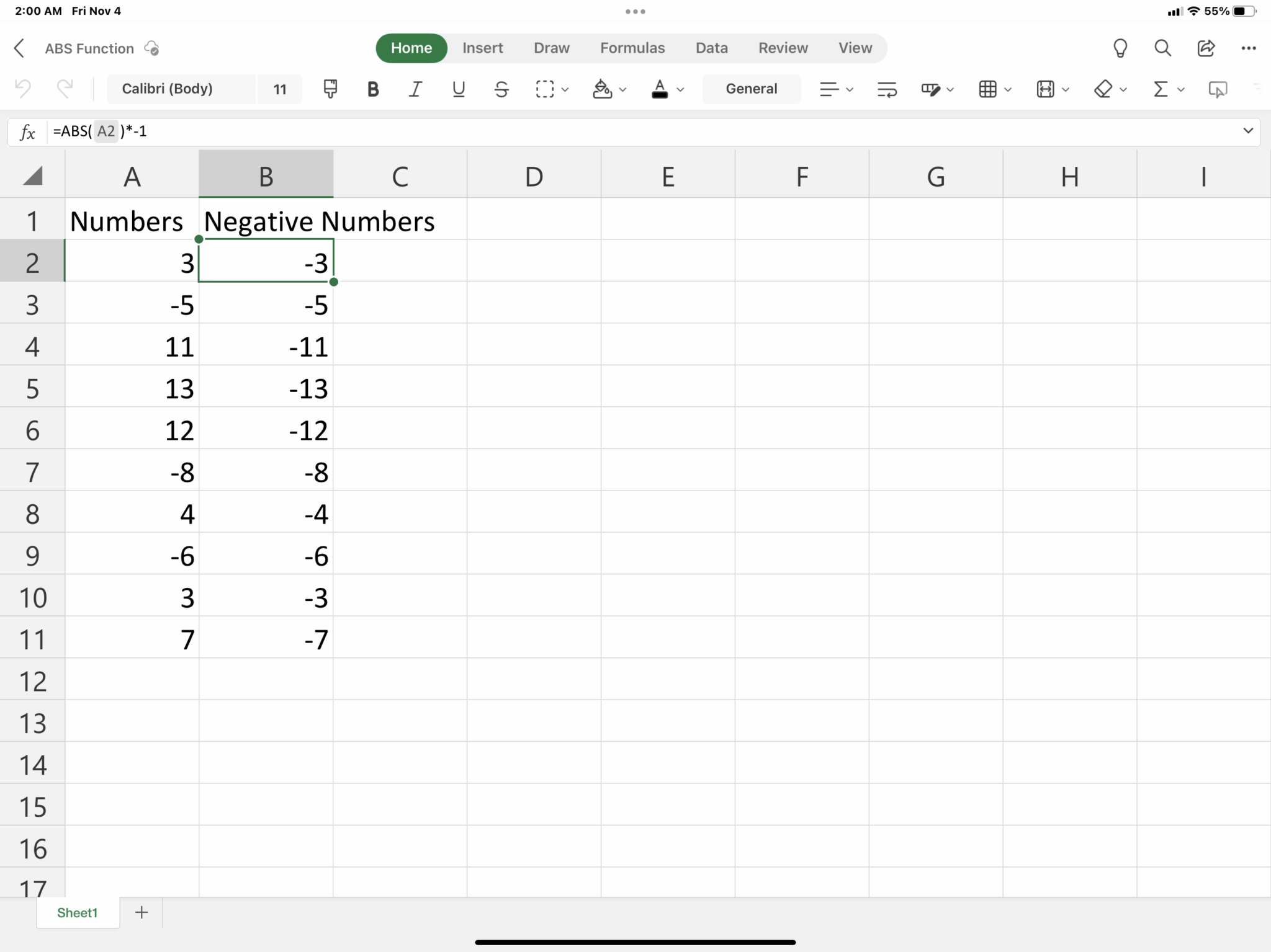 How To Make Negative Numbers In Excel 3 Easy Ways 