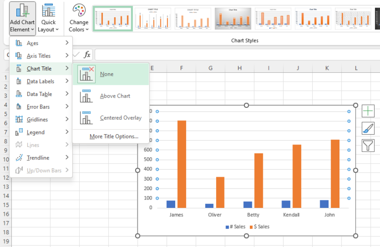 How To Insert Chart Title in Excel - FundsNet