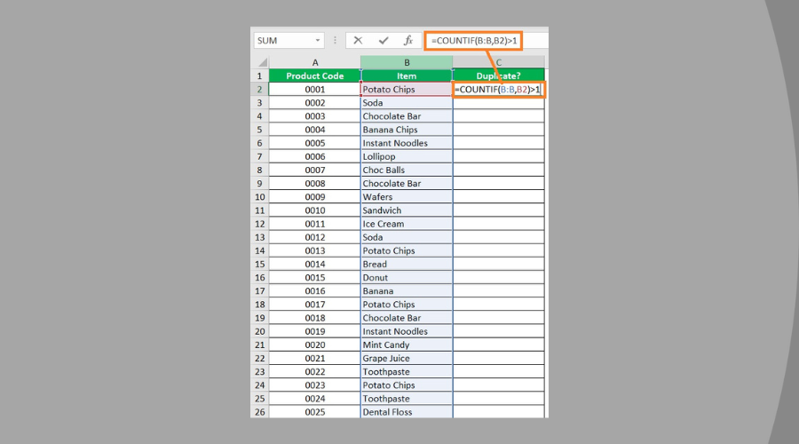 Find Duplicates In Excel