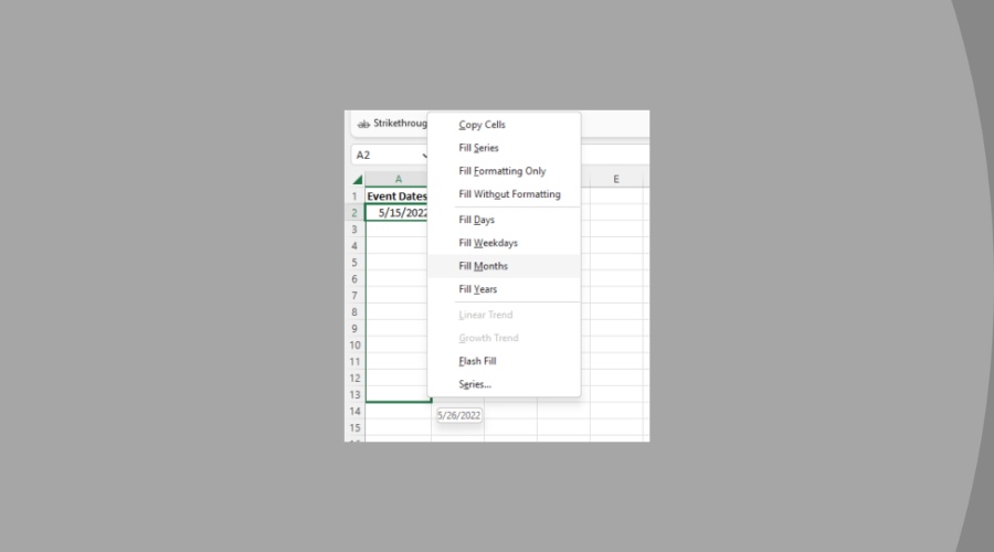 How To Autofill Dates In Excel