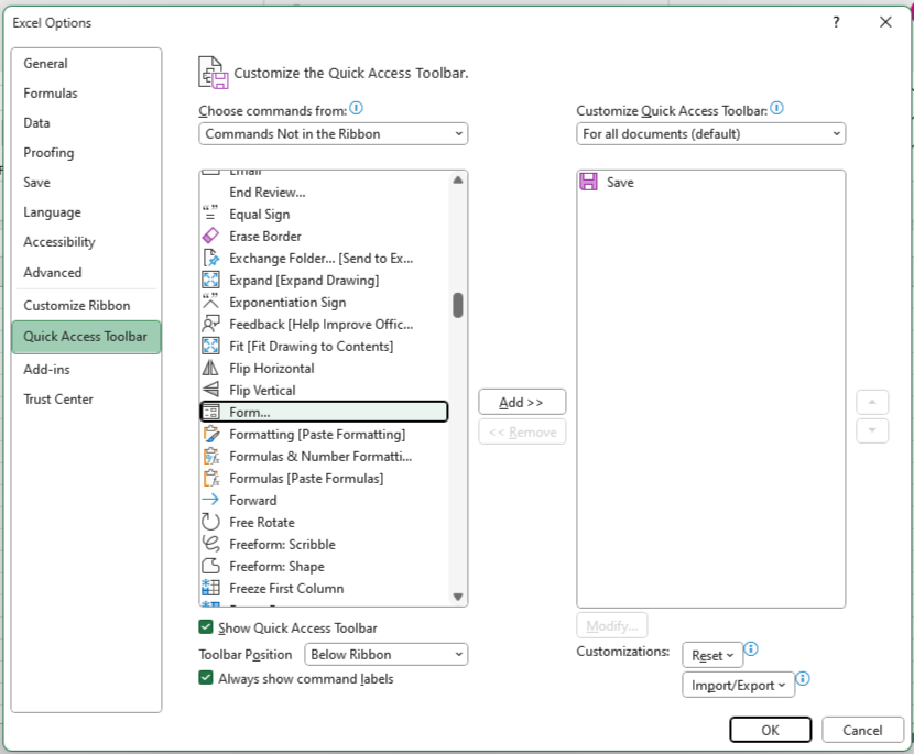 How To Create a Data Entry Form in Excel