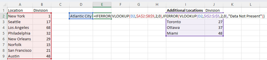 IFERROR w/ VLOOKUP to Remove #N/A Errors