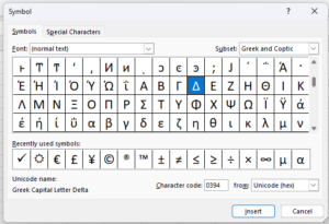 Insert the Delta Symbol (Δ) in Excel - 6 Quick Methods that Work