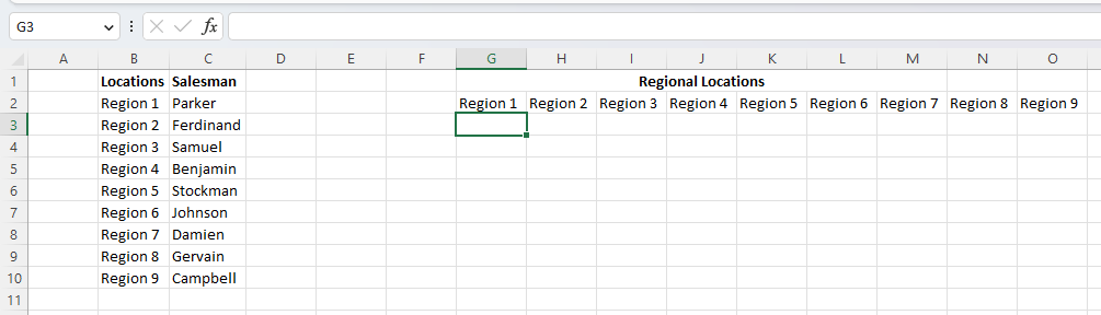 Converting Multiple Rows to a Single Row in Excel - 5 Methods
