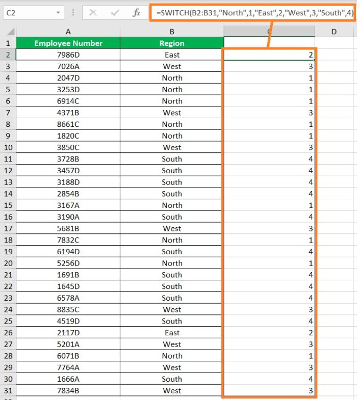Assign a Number Value to Text