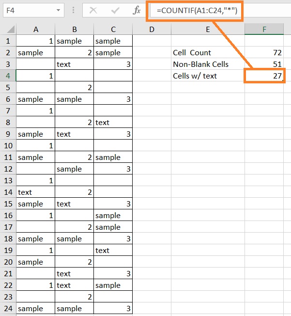 Using Excel s COUNTIF Function