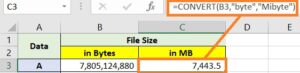 How To Convert Bytes to MB or GB in Excel! [ Easy to Follow ]