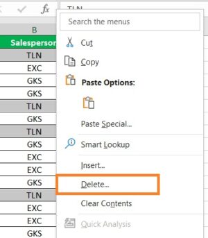 Delete Rows Based On A Specific Cell Value (or Condition) in Excel