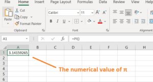 Using e (Euler's Number) in Excel