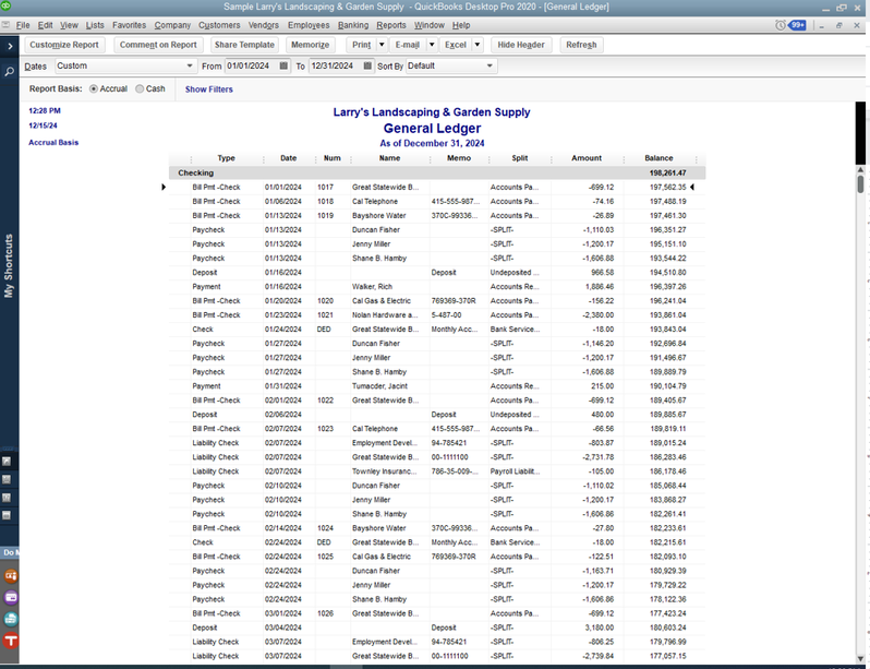 General Ledger FundsNet