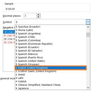 How to Insert the Pound Symbol (£) in Excel and Google Sheets