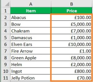 How to Insert the Pound Symbol (£) in Excel and Google Sheets