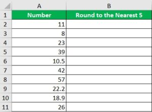 Rounding Up or Down to the Nearest 5 (or Any Multiple) in Excel