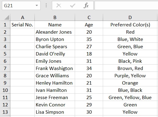 Enter Sequential Numbers In Excel